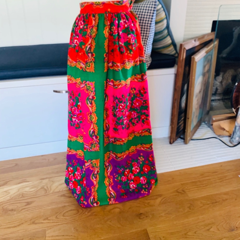 Vintage Malbe The Original Paisley Maxi Skirt - Gem